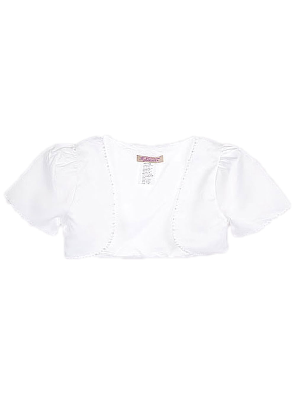 "Pearly Trim" Satin Bolero (Sizes 6 - 18) - Walmart.com