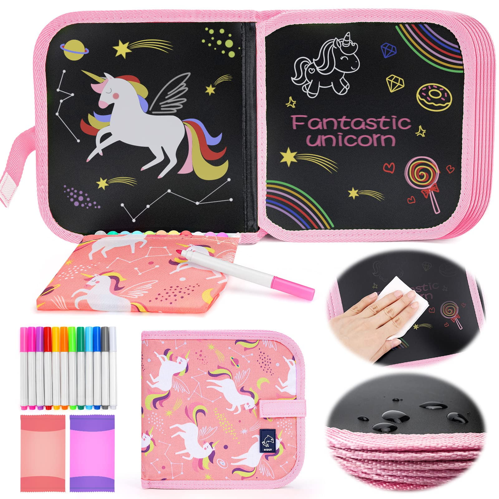 Pearoft Girls Art & Craft Kit (2-7 Years), Portable Travel Toy Set with ...