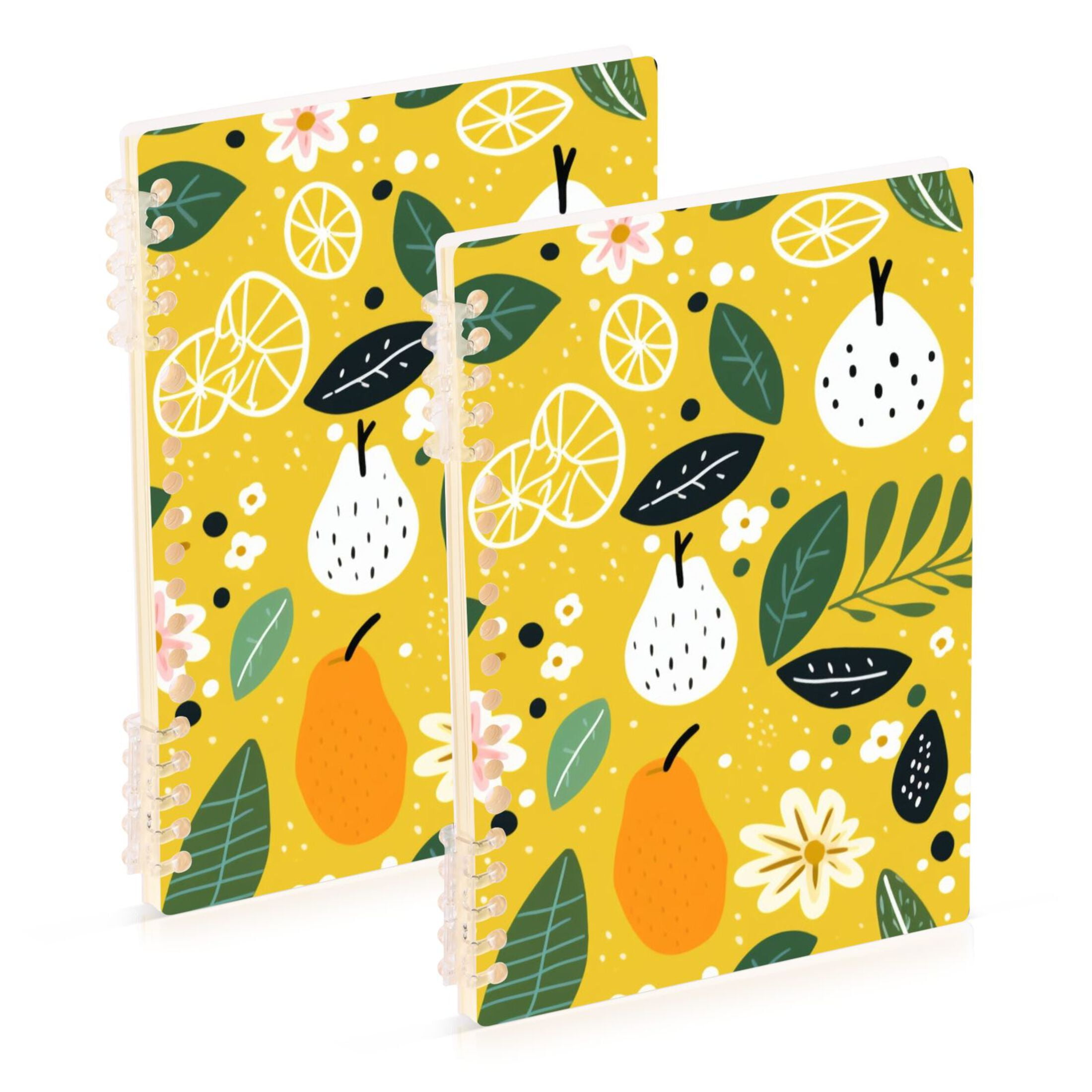 Pears Leaves Flowers Ring Binder Notebook Journey Note Diary College ...