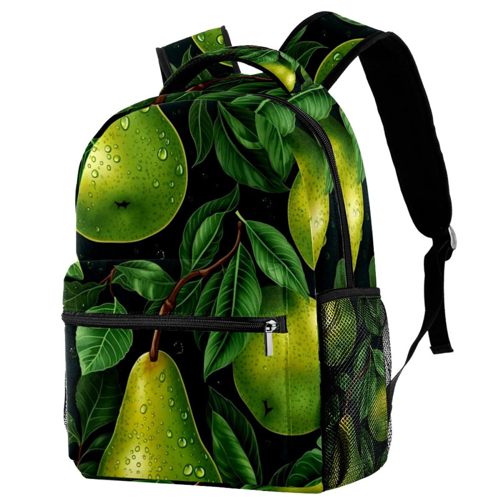 Pears Leaves Green Lightweight Backpacks Roomy Interior, Casual ...