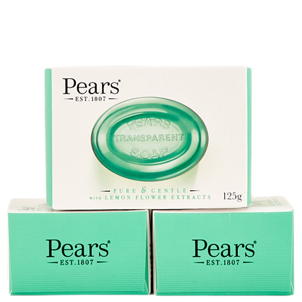 Pears Oil-Clear Soap With Lemon Flower Extract 3 Ct 4.4 oz - Walmart.com