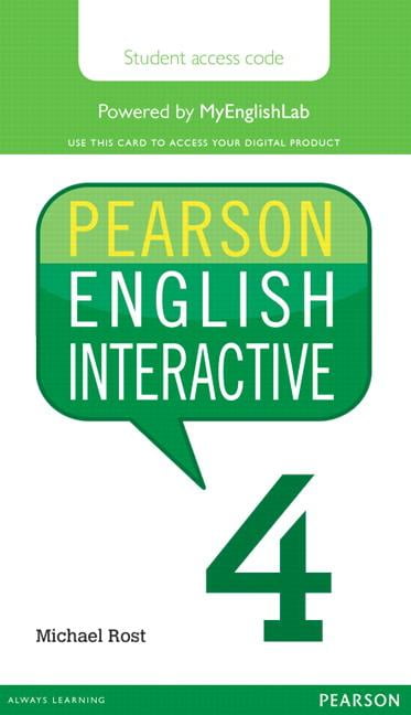 Pearson English Interactive 4 (Access Code Card) (Hardcover) - Walmart.com