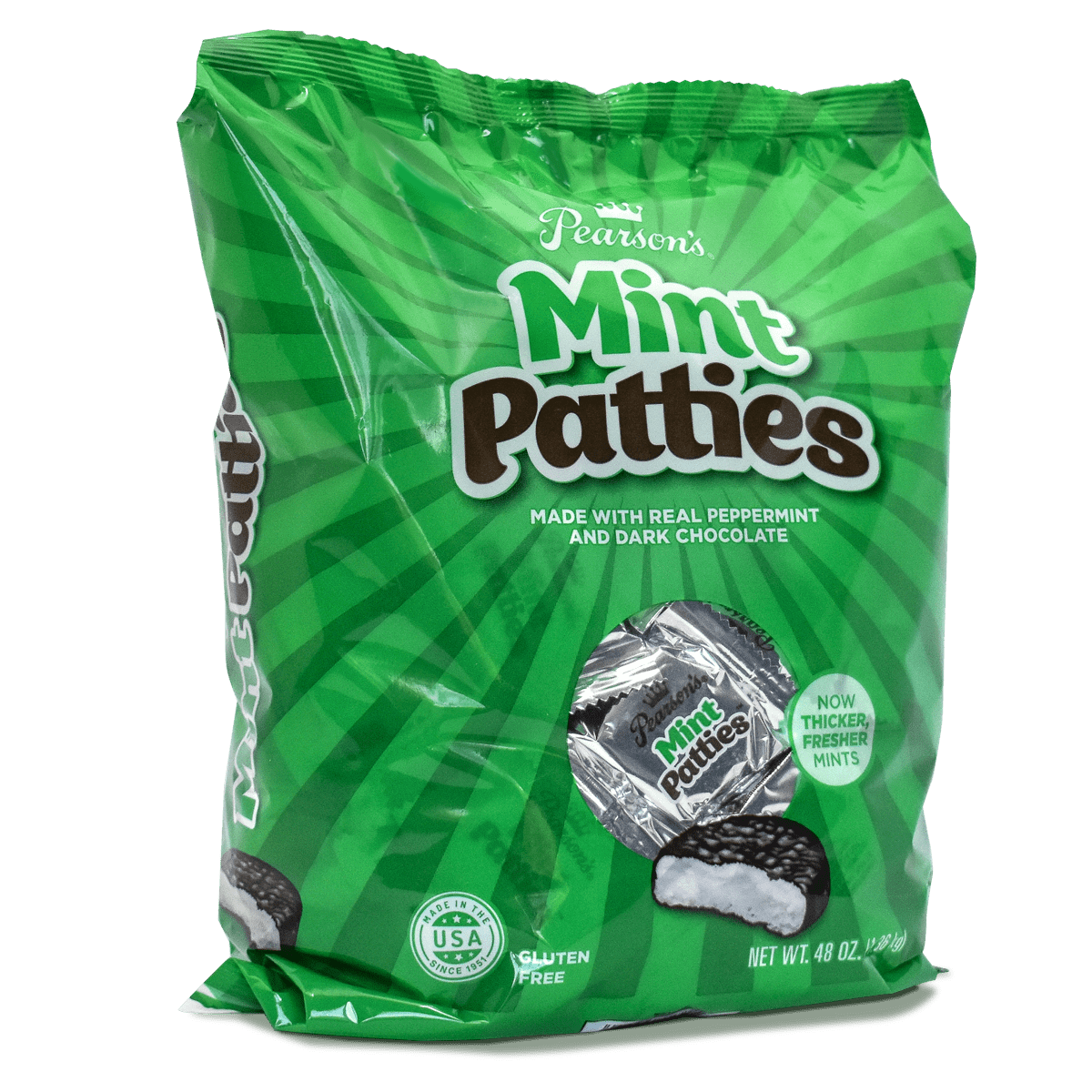 Pearson's Mint Patties | Made with Decadent Dark Chocolate and Real Peppermint | 48 Oz Bag ...