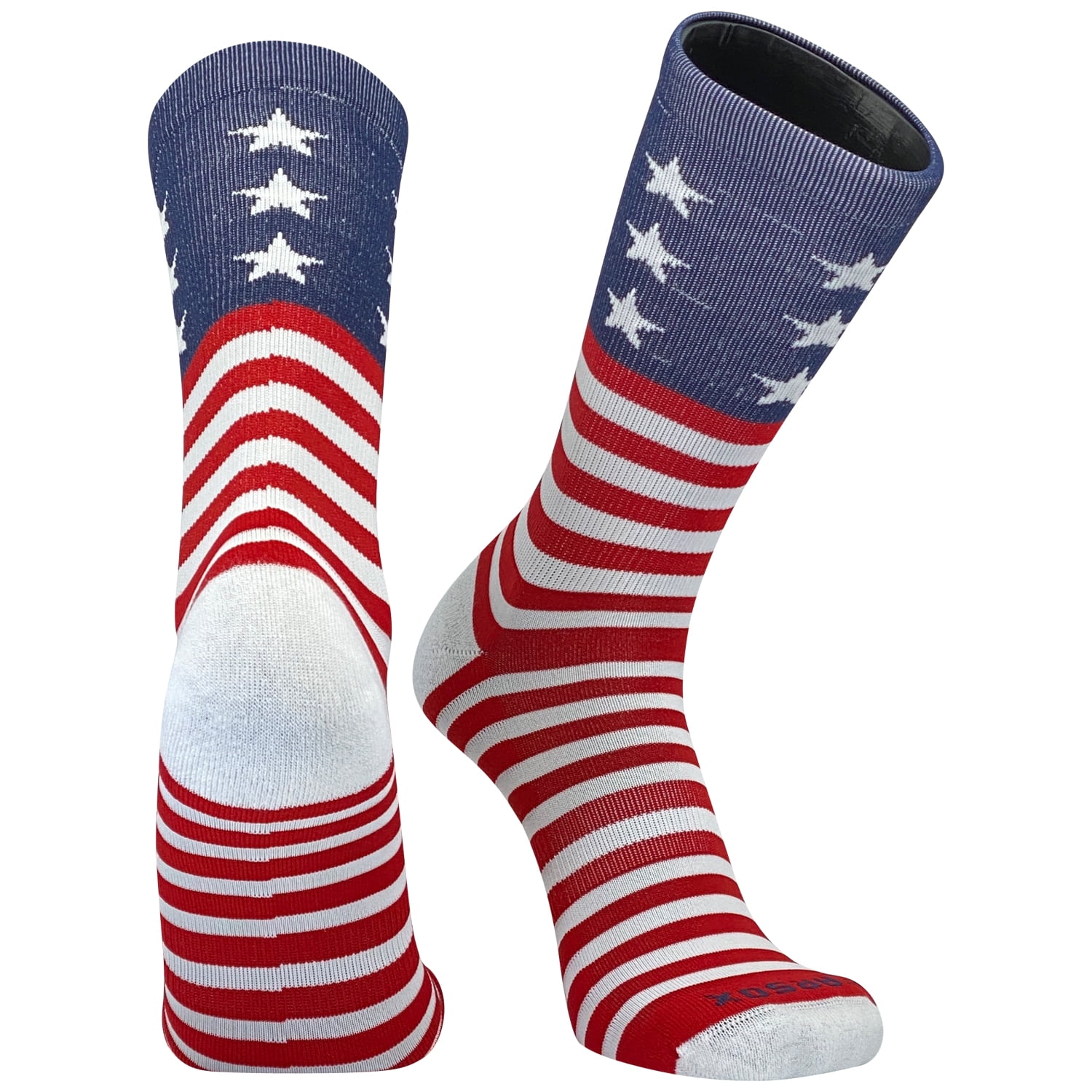 Pearsox USA Uncle Sam Stars and Stripes Red White Blue Crew Socks ...