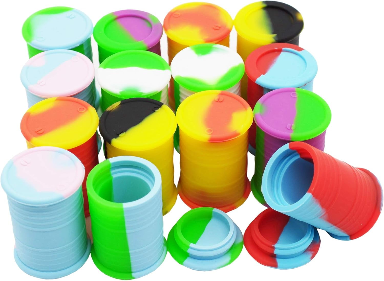 Pearwell 11ml Barrel Silicone Wax Concentrate Containers Non-stick ...