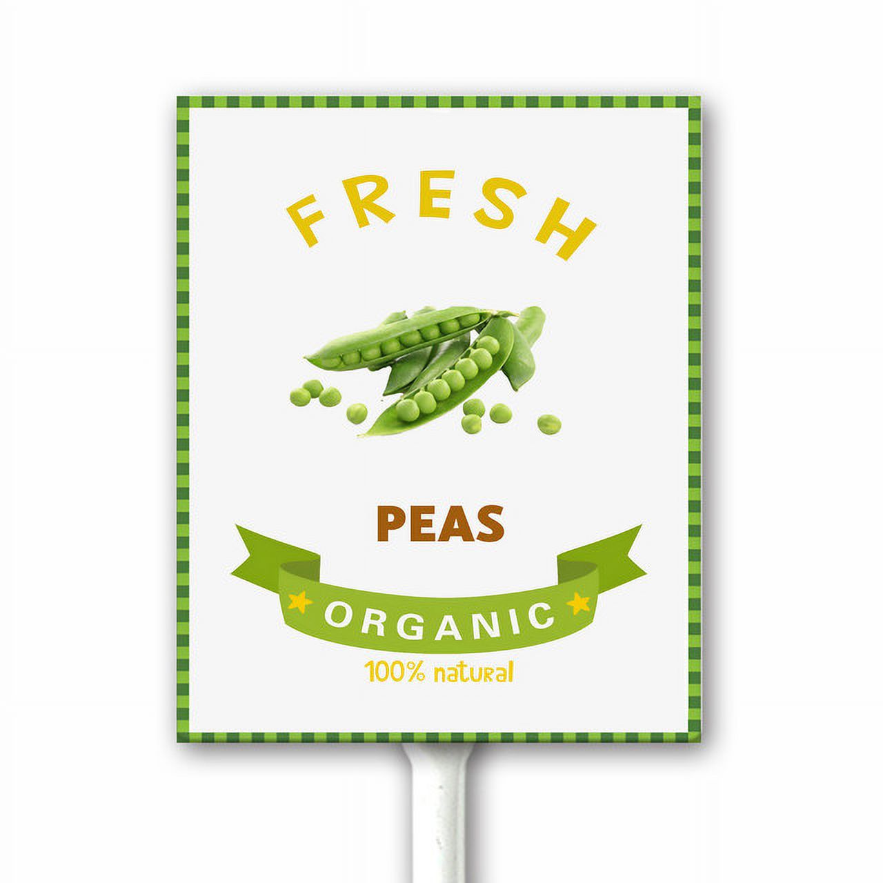 Peas Vegetable Garden Signs Metal Yard Sign With Stake Perfect for ...