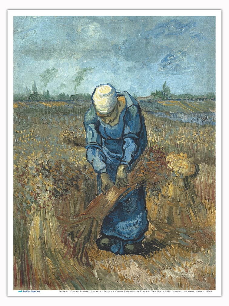 Peasant Woman Binding Sheaves (After Millet) - Saint-Rémy-de-Provence ...