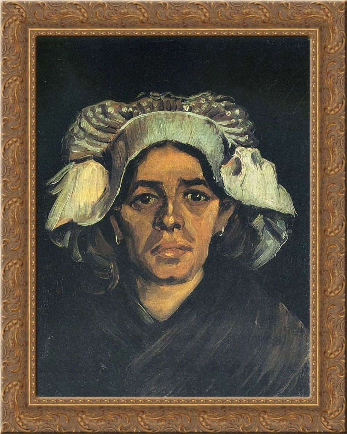 Peasant Woman, Portrait of Gordina de Groot 24x20 Gold Ornate Wood ...