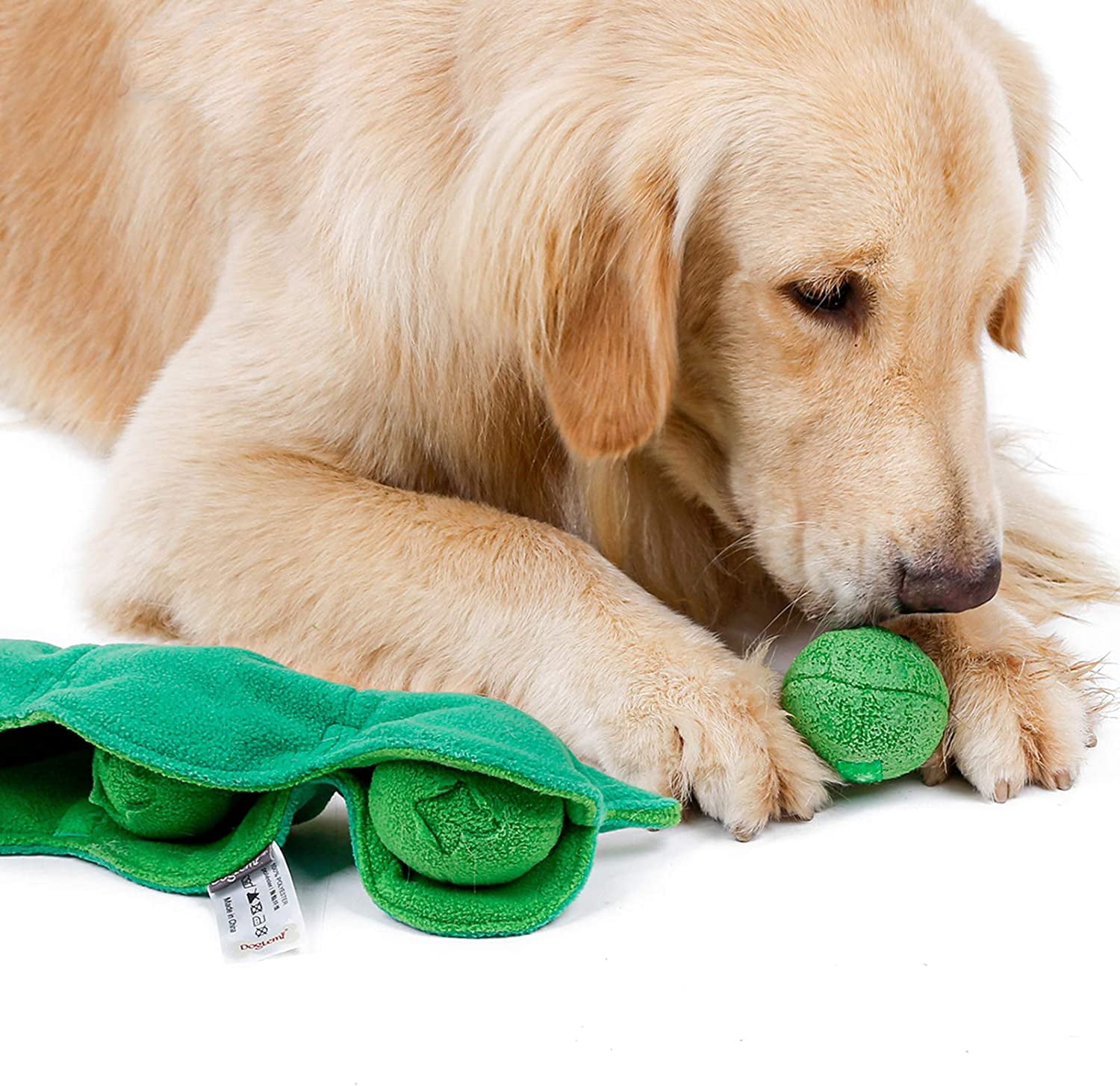 Peasecod Dog Puzzle Toy, Cute Pea Pod Slow Feeder for Impulsive Bored ...