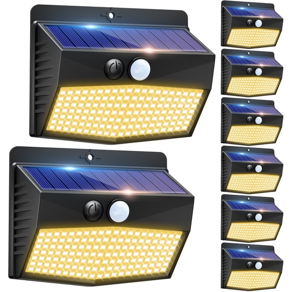 Peasur Solar Lights Outdoor Motion Sensor Solar Security Lights ...