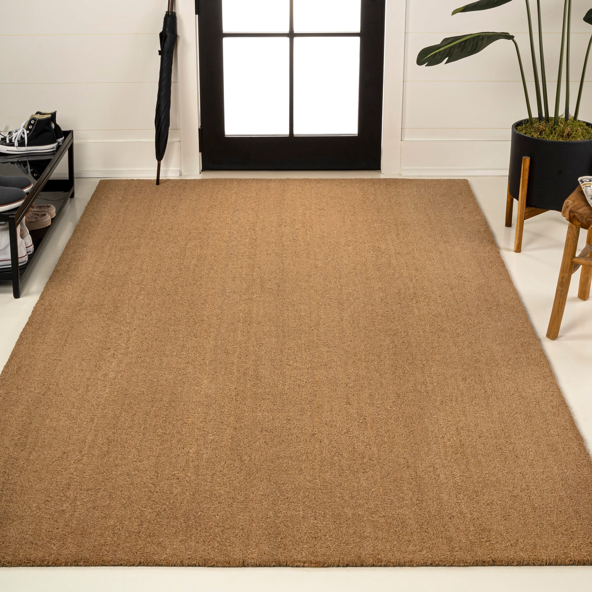 Peater Classic Casual Commerical Natural Coir Light Brown 6 ft. x 9 ft ...