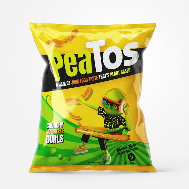 Peatos Classic No Cheese Crunchy Curls Snack, 4 Ounces - Walmart.com