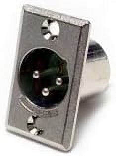 Peavey 3-Pin Male XLR Panel Mount Switchcraft D3M - Walmart.com
