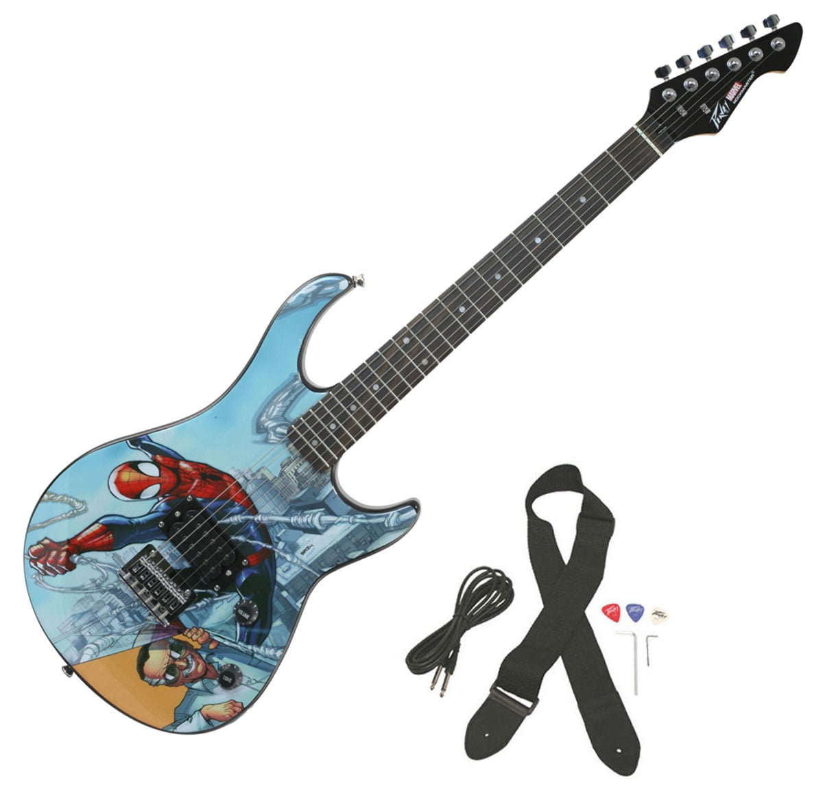 Peavey Marvel Neal Adams Stan Lee / Spiderman Full Size Electric Guitar ...