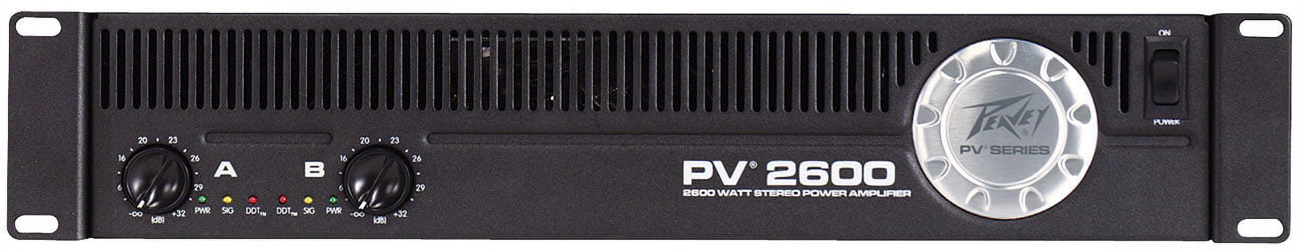 Peavey PV 2600 Rack Mountable 2X550 Watts At 8 Ohms Power Amplifier ...