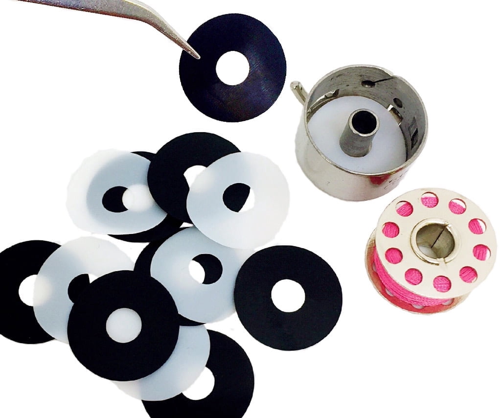 PeavyTailor 12Pcs Super Slippery Teflon Bobbin Slim Washer. Avoid ...