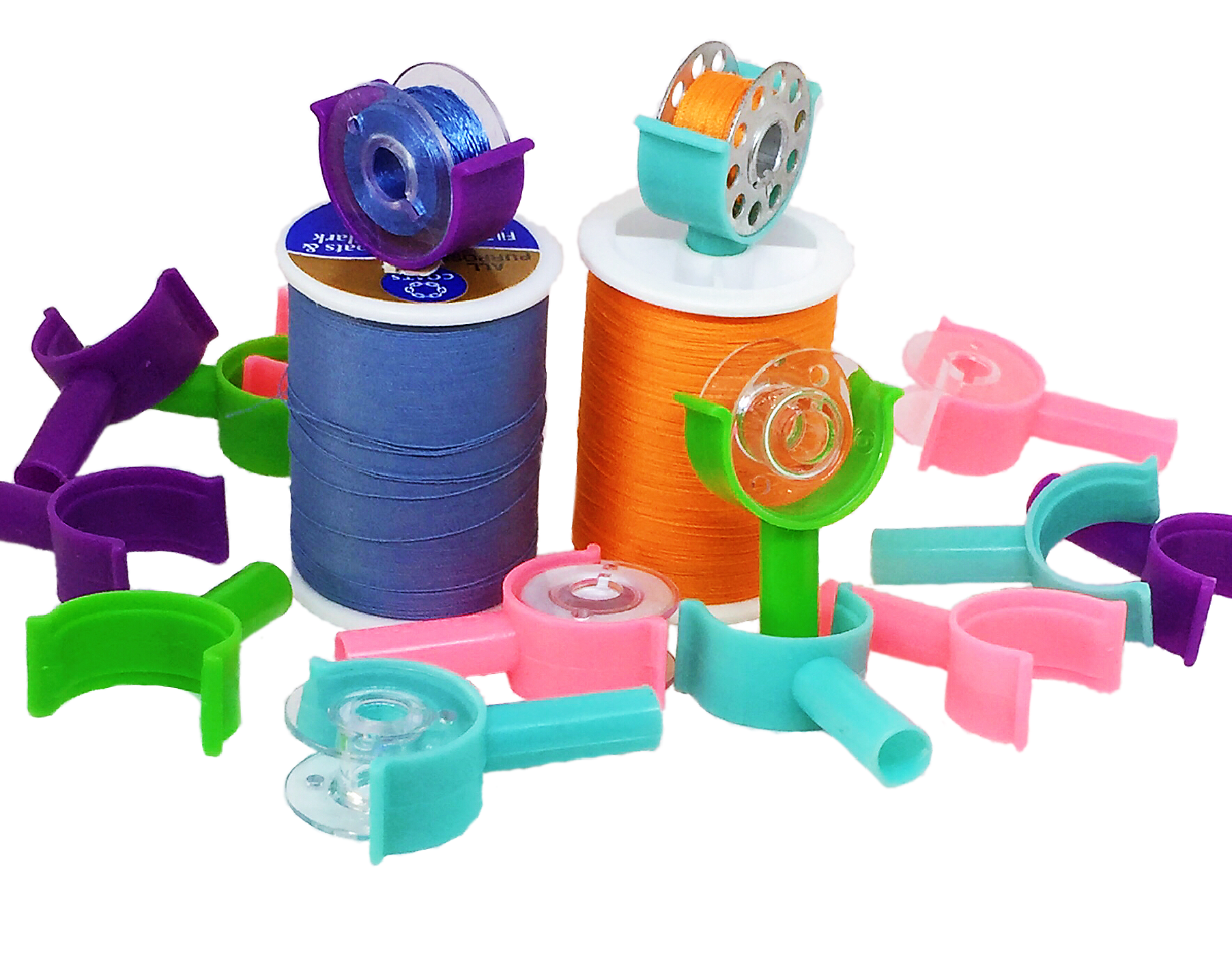 PeavyTailor bobbin holder 12 Pcs bobbin clips spool huggers for Sewing ...