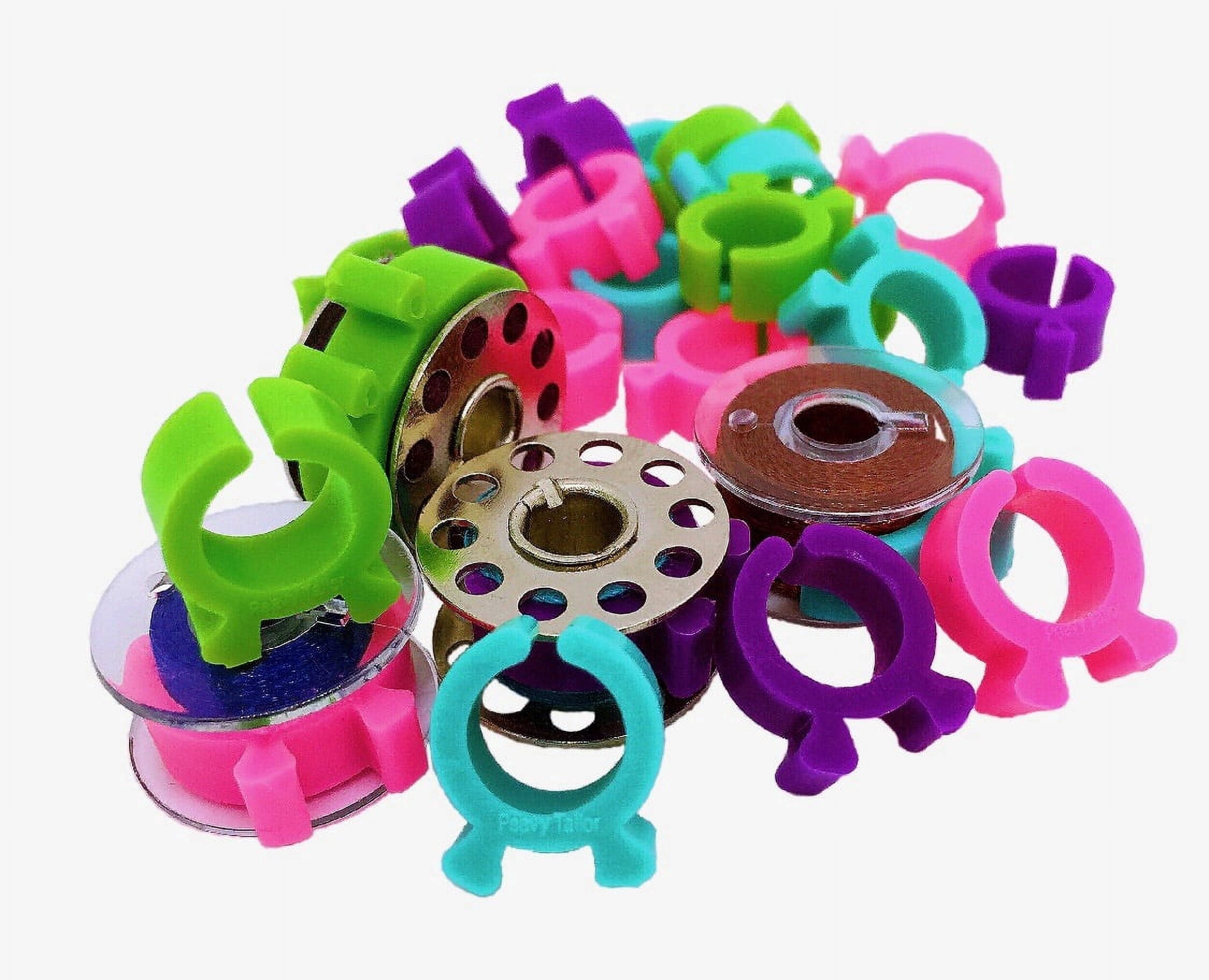 PeavyTailor bobbin holder 24 Pcs bobbin clips spool huggers for Sewing ...