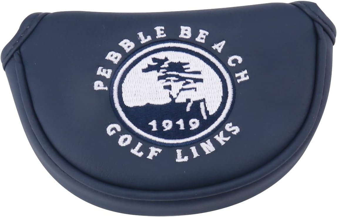 Pebble Beach Magnetic Closure Golf Small Mallet Shaped Putter Cover for ...