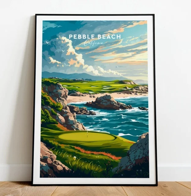 Pebble Beach Traditional Golf Links Print - California, Pebble Beach NO ...