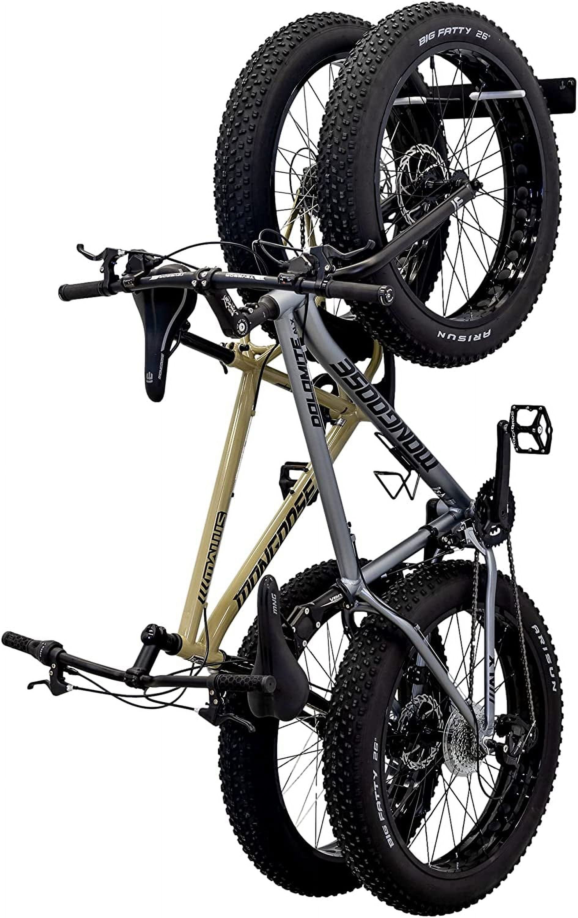 Pebble Bike Fat Tire Wall Rack, Holds 2 Bikes, Home and Garage Storage ...