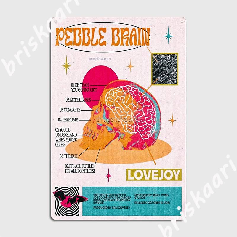 Pebble Brain Lovejoy Metal Plaque Poster Retro Club Party Wall Decor ...