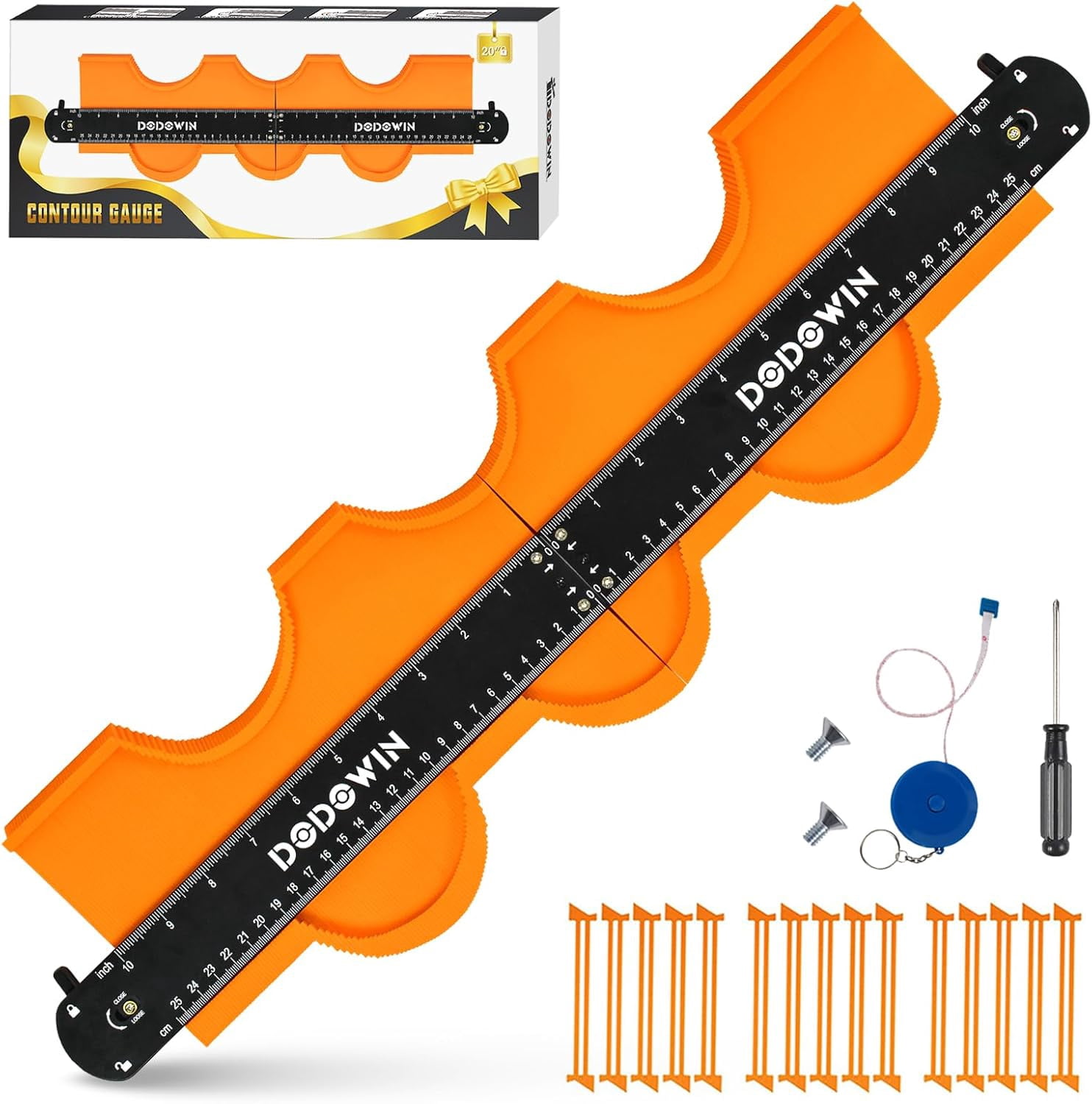 Pebble Connectable Contour Gauge 20inch, Fathers Day Gifts for Men Dad ...