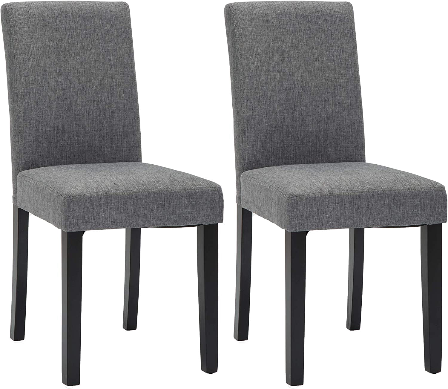 Pebble Dining Chairs Set of 2, Modern Stylish Fabric Upholstered Parson ...