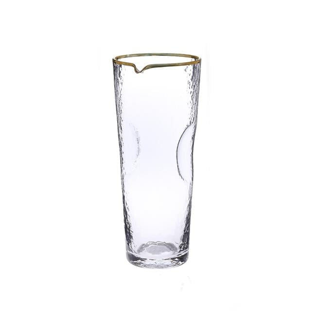 Pebble Glass Water Pitcher with Gold Rim - Walmart.com