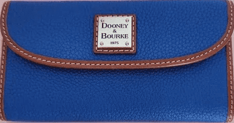 Pebble Grain Blue Continental Clutch - Walmart.com