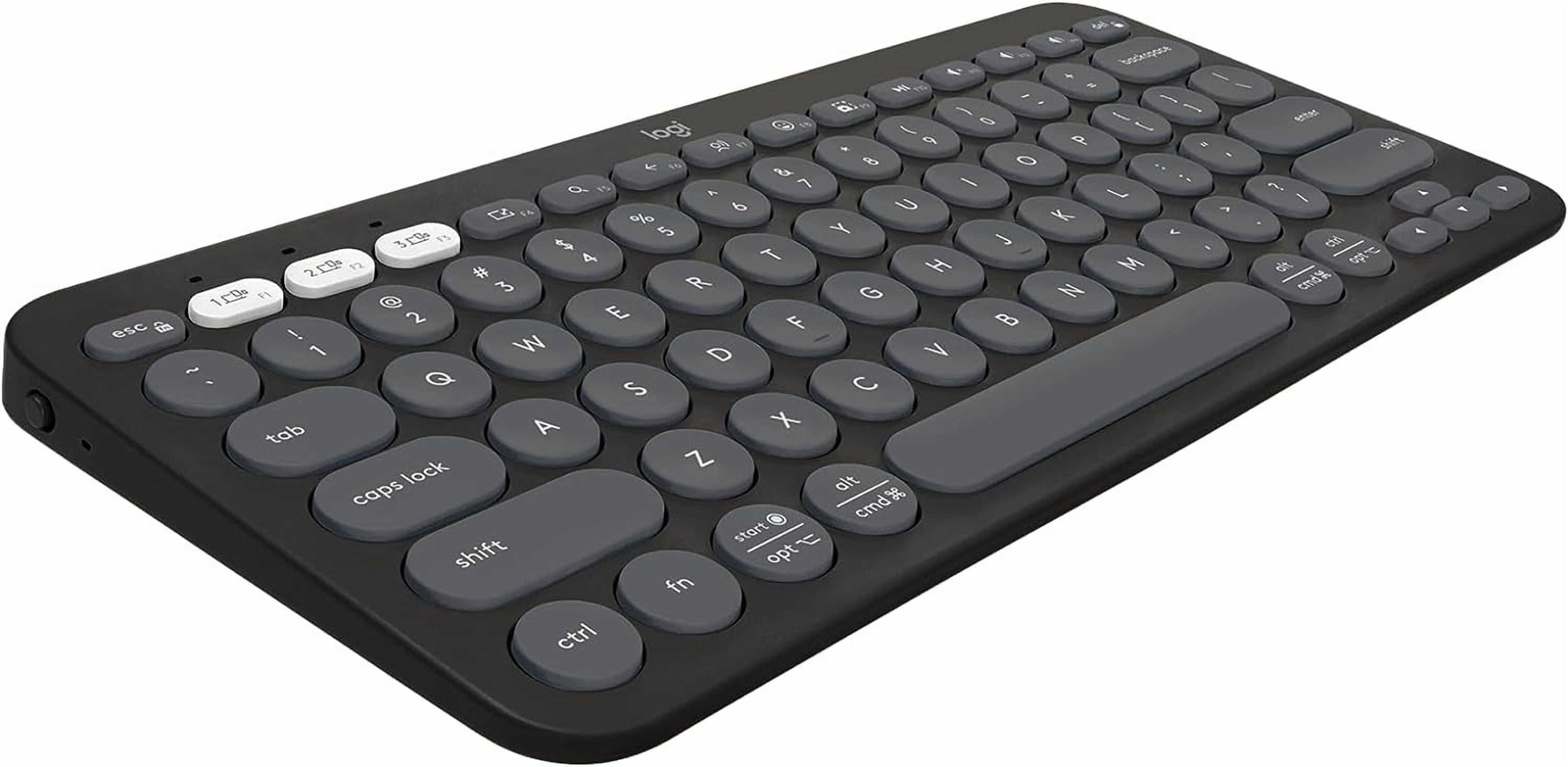 Pebble Keys 2 K380s, Multi-Device Bluetooth Wireless Keyboard with ...