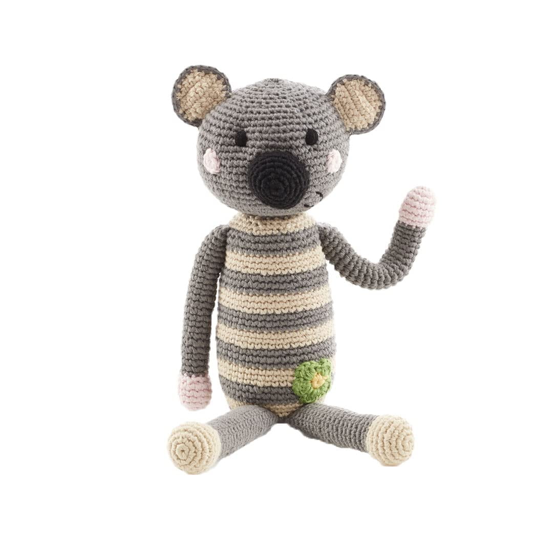 Pebble 200-322 Koala Bear Rattle, 12-inch Length, Cotton Yarn - Walmart.com