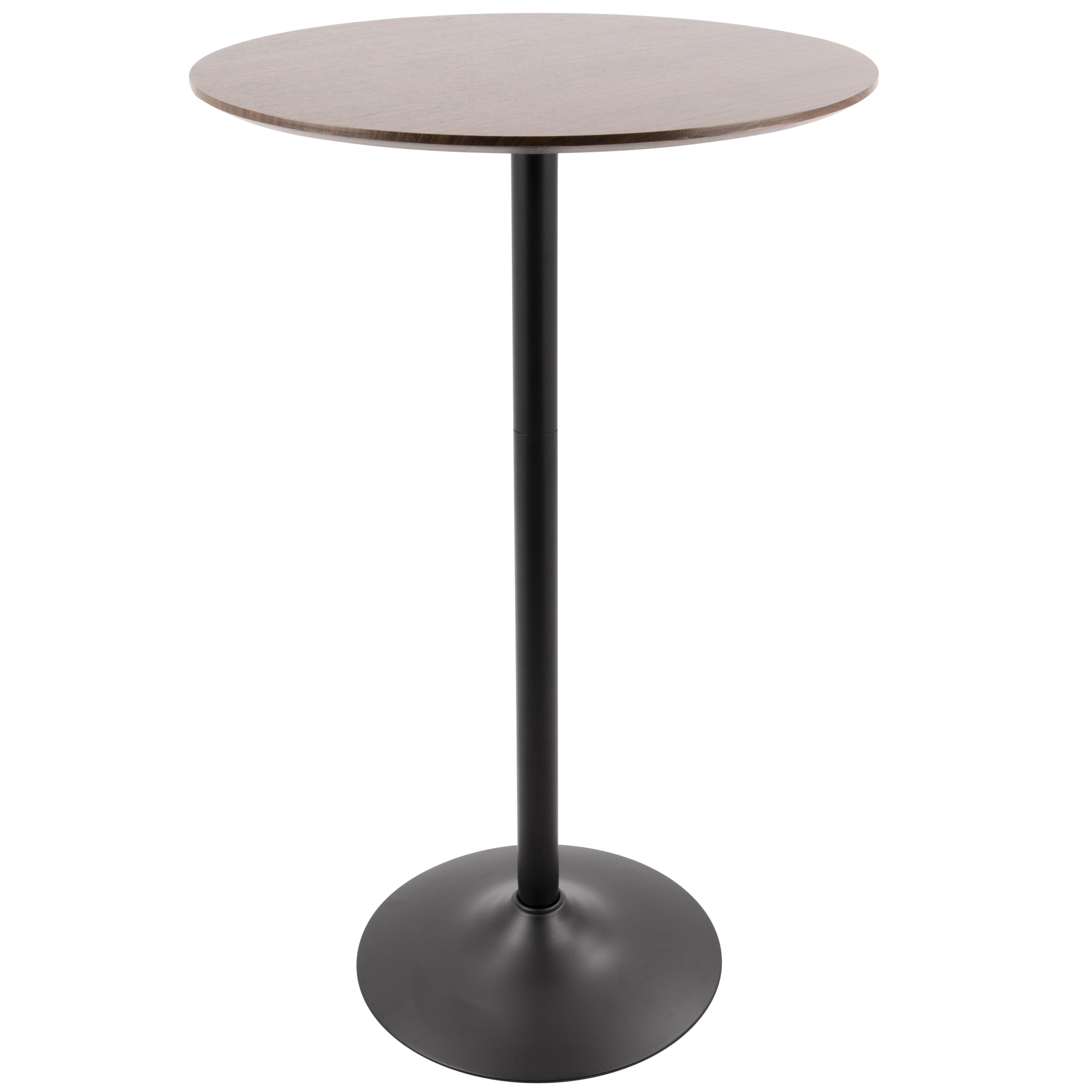 Pebble Mid-Century Modern Adjustable Dining or Bar Table in Walnut and ...