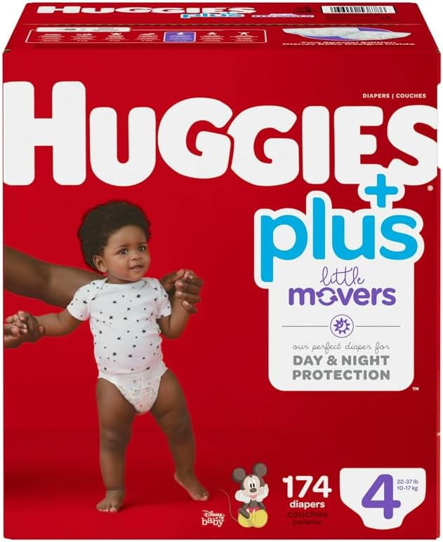 Pebble Plus Diapers, Size 4, 174 Count - Walmart.com