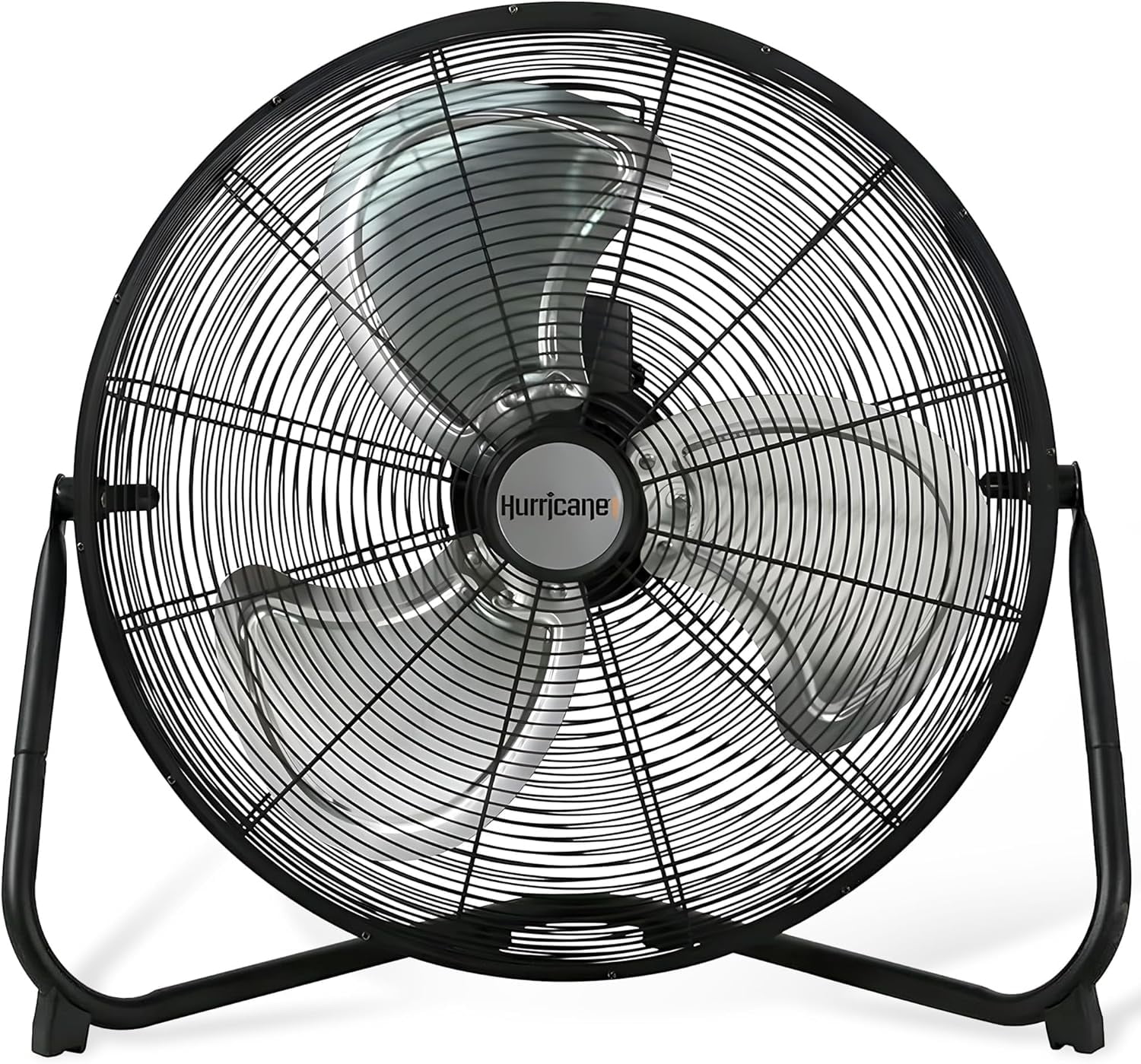 Pebble Pro Heavy-Duty High Velocity Metal Blade Floor Fan w/ 3 Speeds ...