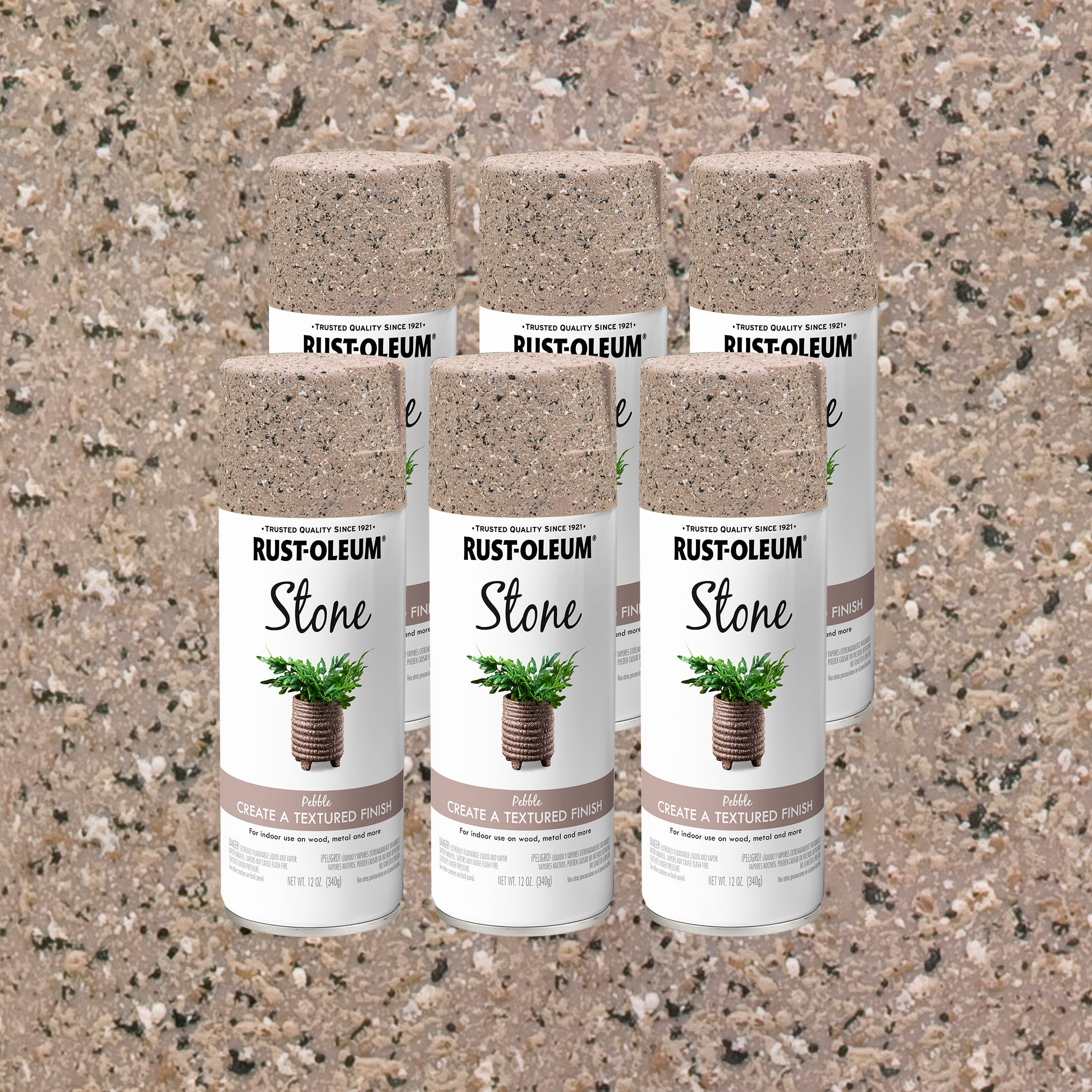 Rust-Oleum, Textured Spray Paint, 7995830, Pebble, 12 oz - Walmart.com
