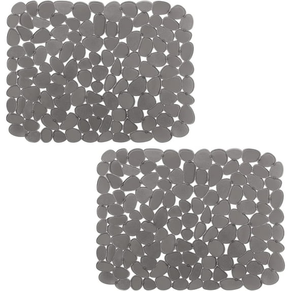 Pebble Sink Mat for Stainless Steel/Ceramic Sinks, 2 Pack PVC ...