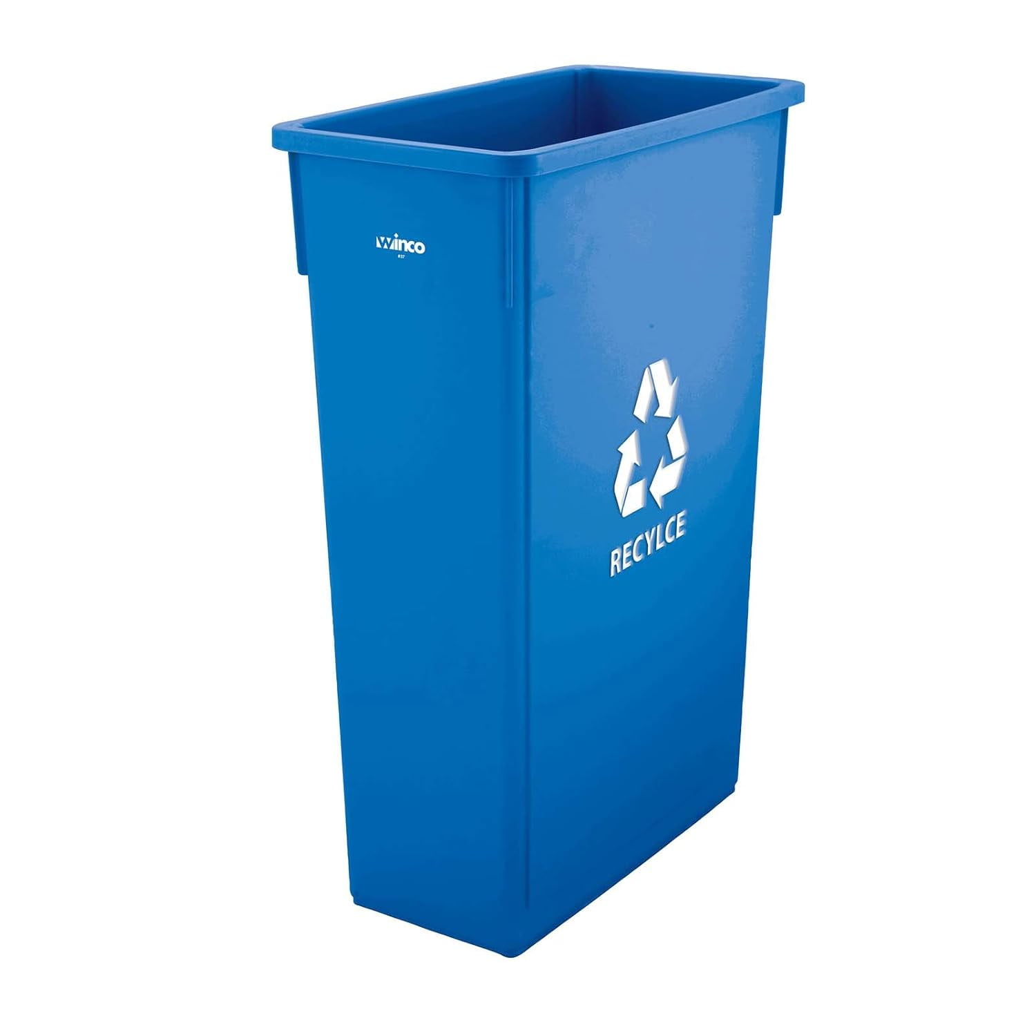 Pebble Slim Commercial Trash Can/Waste Container, 23 Gallon Recycle ...