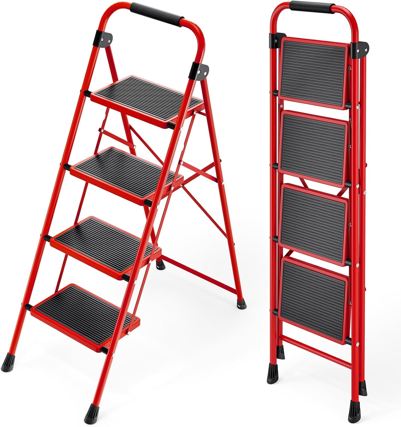 Pebble Step Ladder, Folding Ladder with Non-Slip and Wide Pedal, Small ...