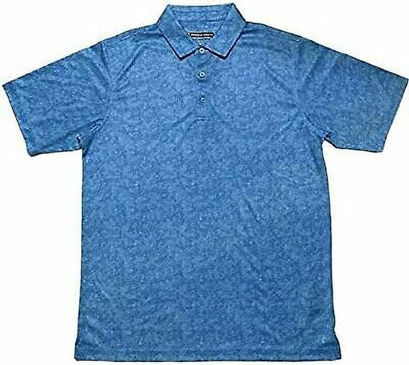 PebbleBeach Men's Short Sleeve Performance Polo (Silver Lake Blue ...