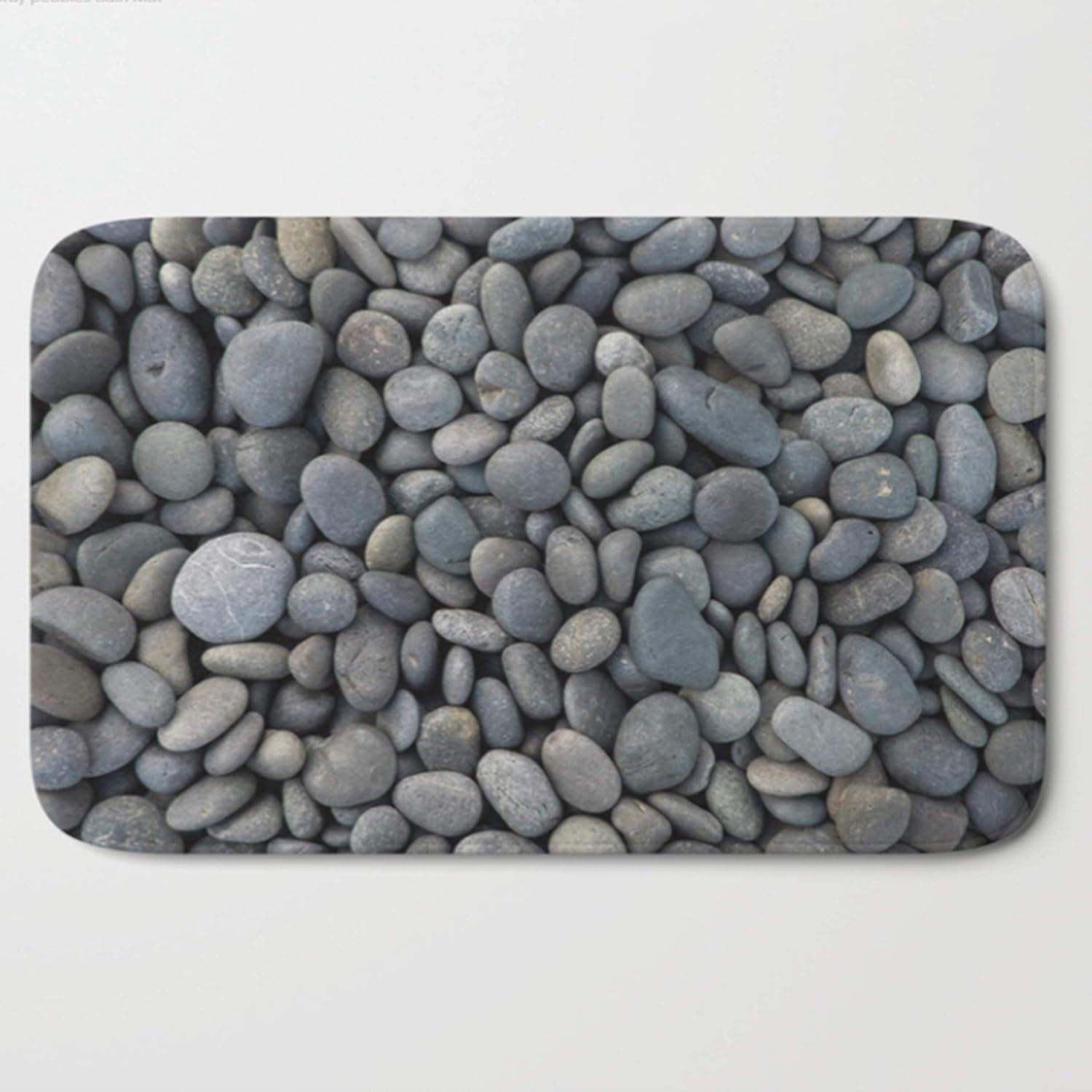 Pebbles Bath Mat Gray Bathroom Grey Decor Pebble Bath mats Greys Bath ...