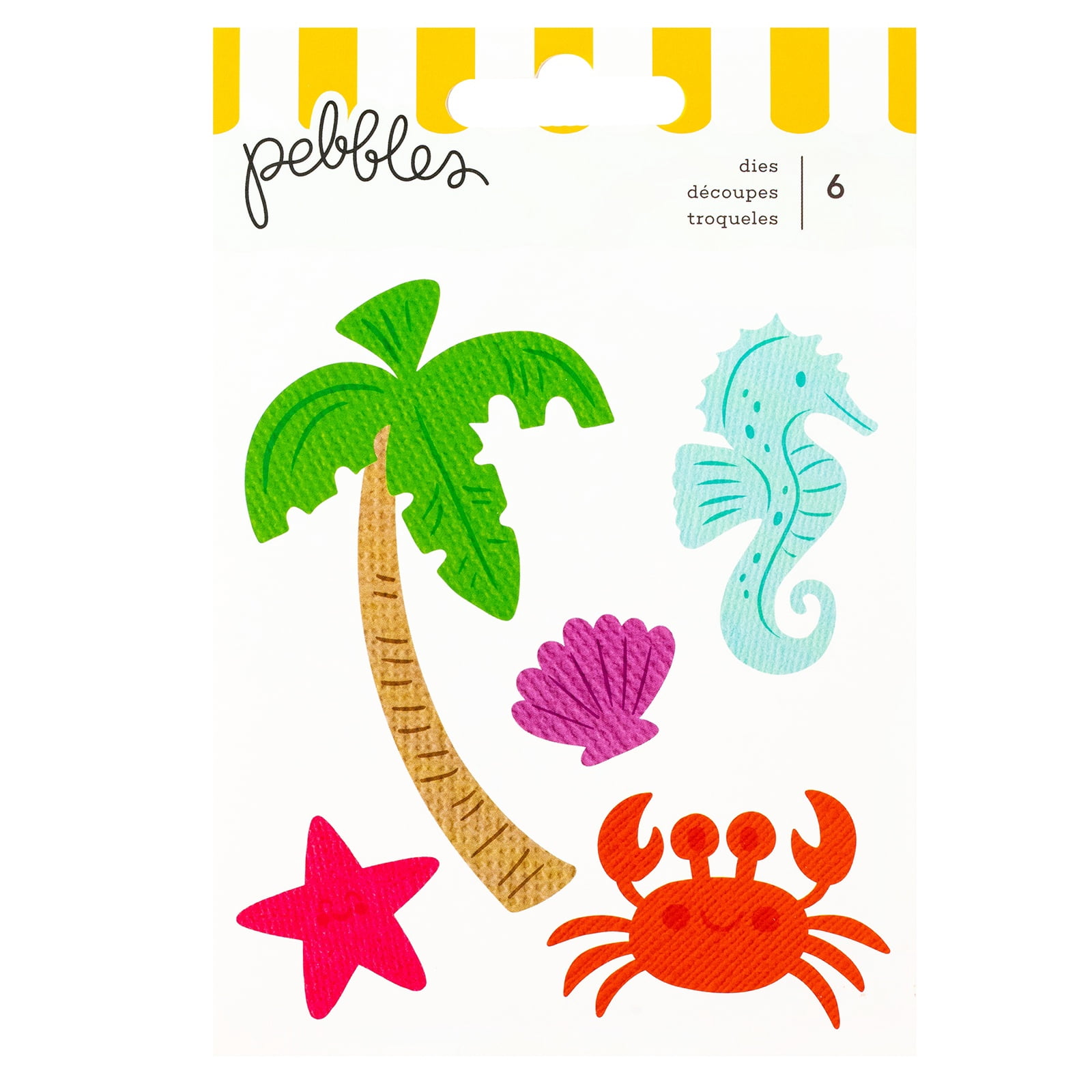 Pebbles Fun In The Sun Metal Die Set-6/Pkg - Walmart.com