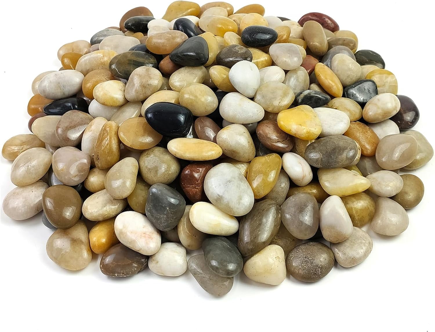 Pebbles for Indoor Plants, Natural Polished River Rocks, Small ...