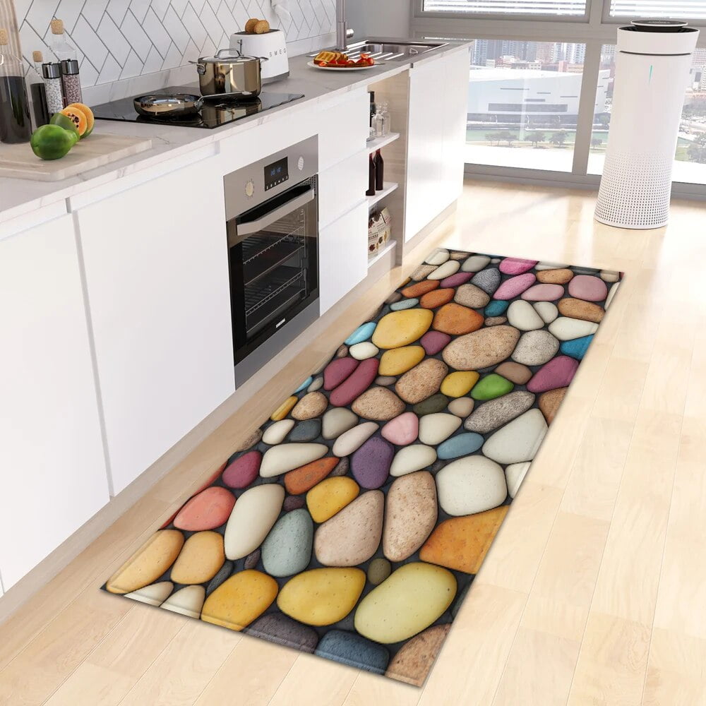 Pebbles Kitchen Mat Home Hallway Entrance Doormat Living Room Bedroom ...
