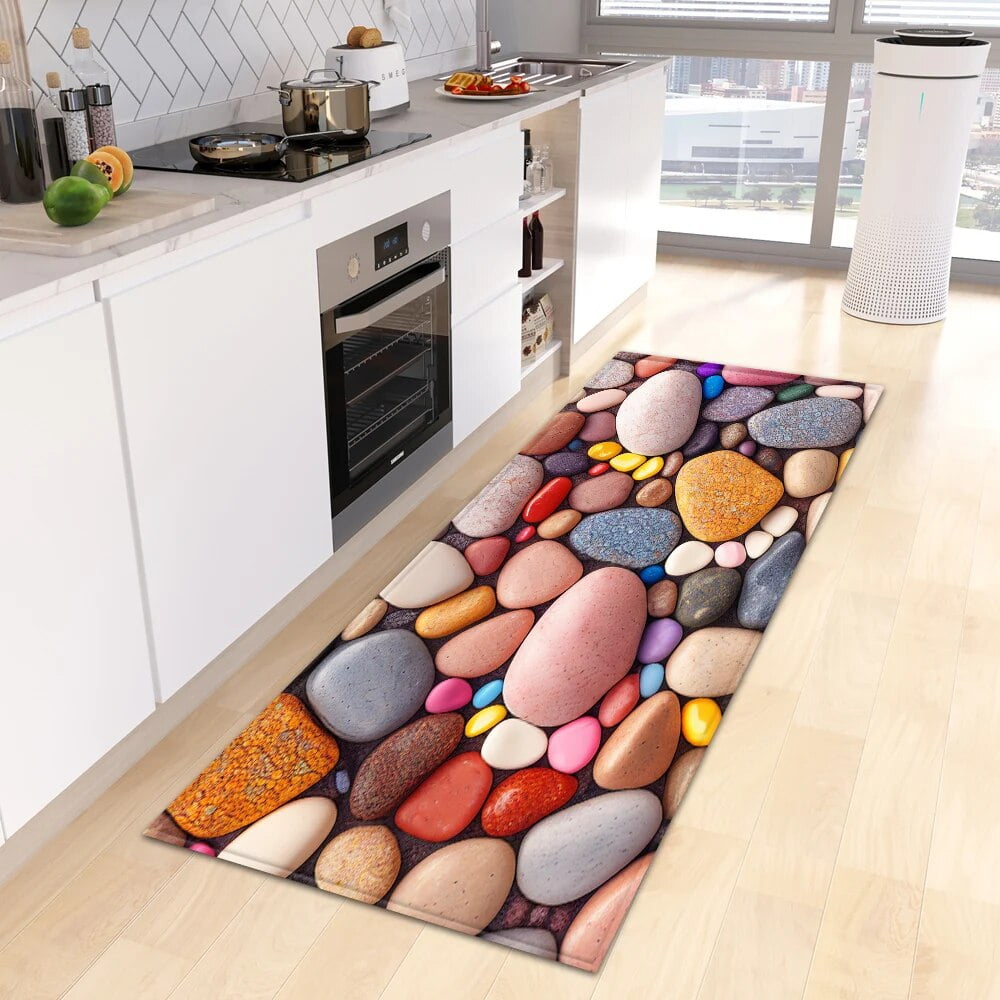 Pebbles Kitchen Mat Home Hallway Entrance Doormat Living Room Bedroom ...