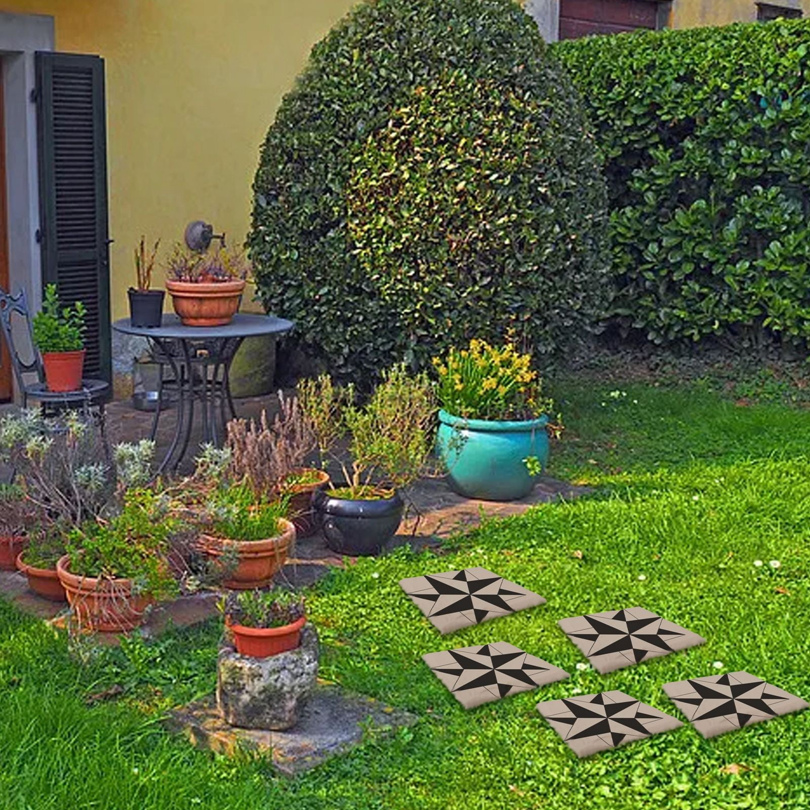 Pebbles Outdoor Decorative Pebbles Stones Plastic Resin Garden Rock ...