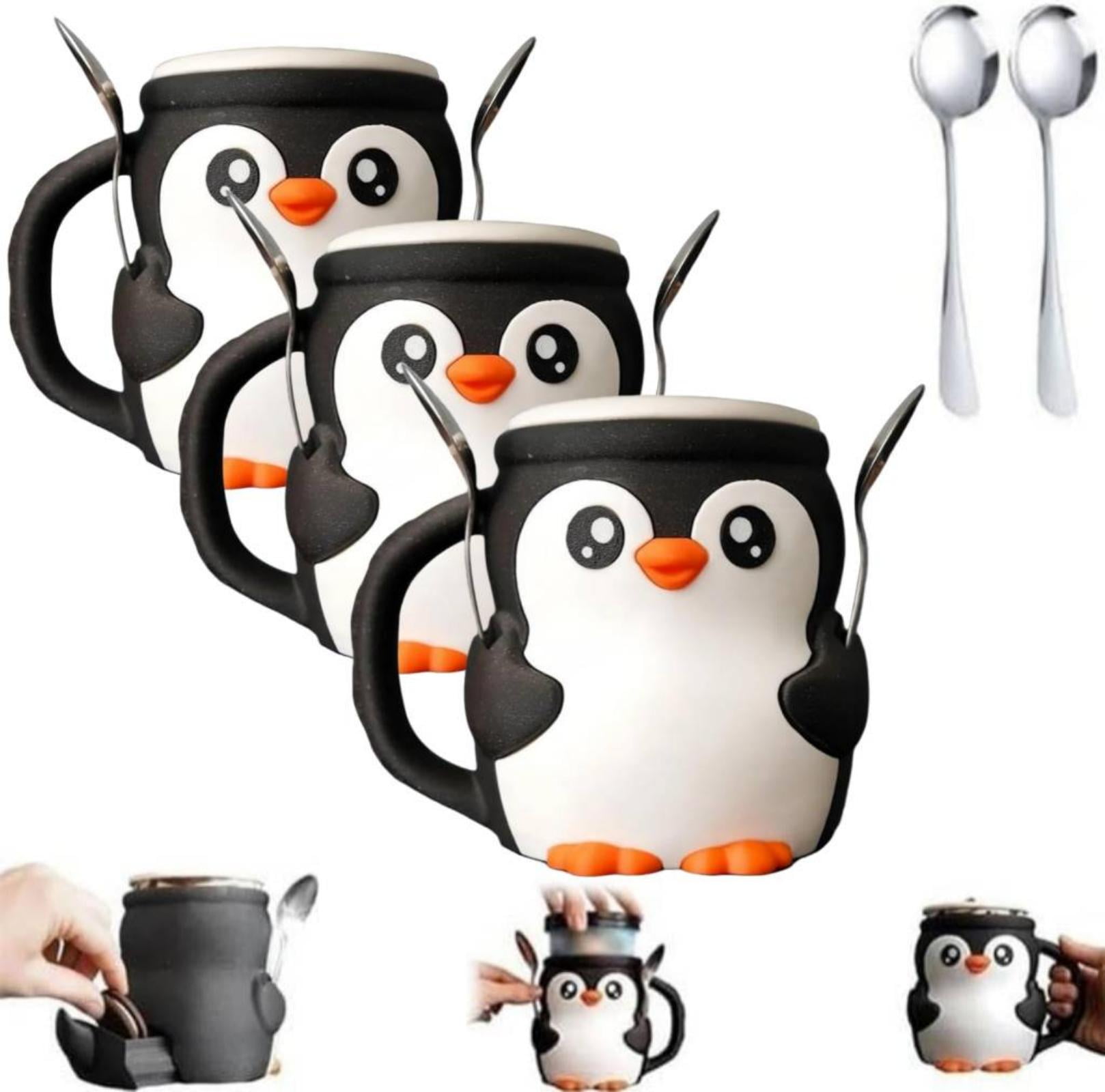 Pebbles The Penguin Ice Cream Holder, Cute Penguin Ice Cream Pint ...
