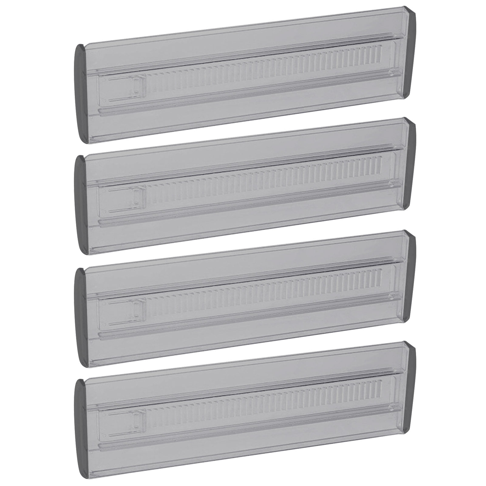 Pebbuoy 1/2/4/6 Pcs Adjustable Drawer Storage Divider Retractable Clear ...