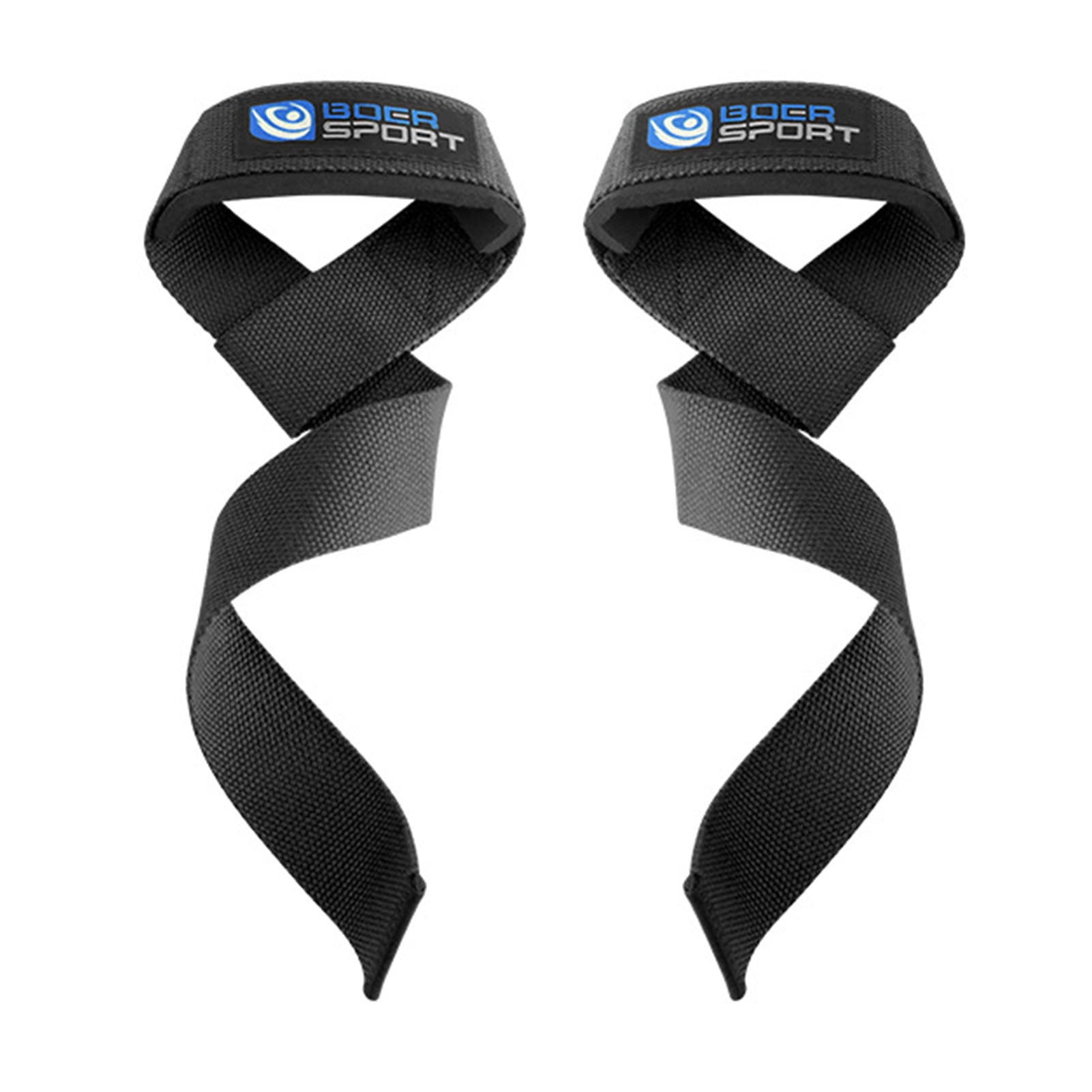 Pebbuoy 1 Pair Lifting Strap Men Women Anti-Slip Weightlifting Grip ...