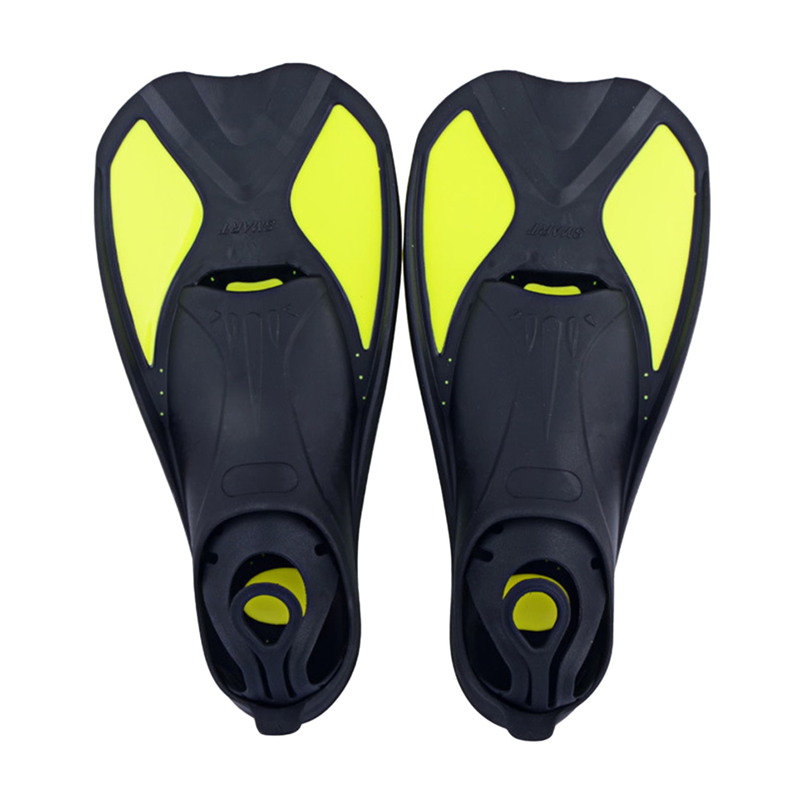 Pebbuoy 1 Pair Plastic Diving Fins Swimming Training Fins Professional ...